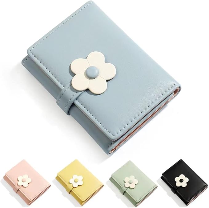 Amazon.com: kuifang Girls Cute flowers Print Wallet, Small Tri-folded ...