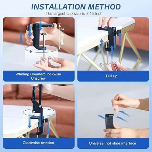 Overhead Tripod for Mobile - Overhead Video Stand Phone Holder - Mobile ...