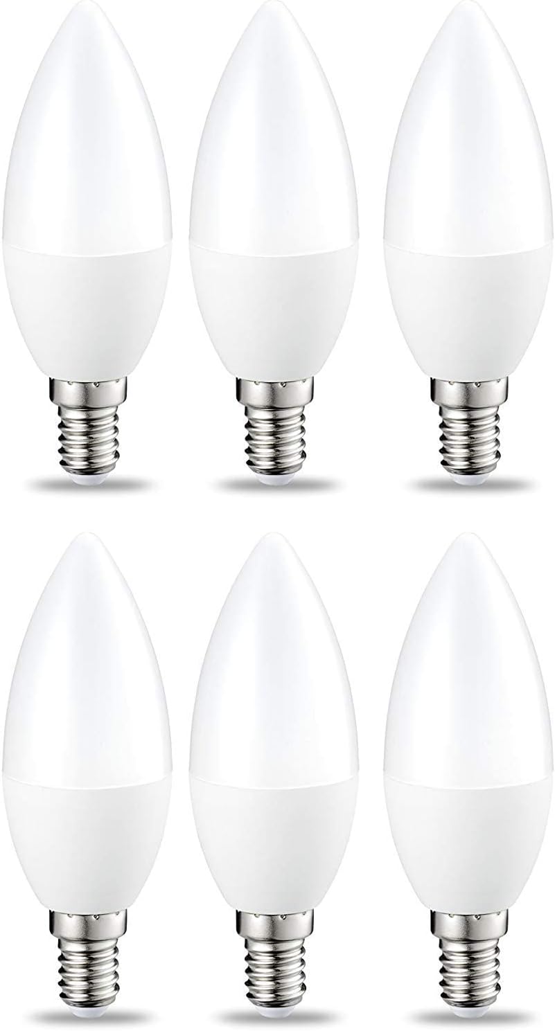 Amazon Basics LED E14 Small Edison Screw Candle Bulb, 5W (Equivalent to ...