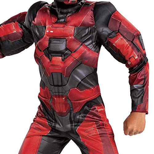 Buy Halo Infinite Red Spartan Costume, Kids Size Video Game Inspired ...