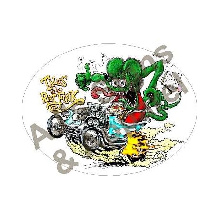 Amazon.com: Rat Fink Vinyl Sticker Decal Cars Trucks Vans Walls Laptop ...