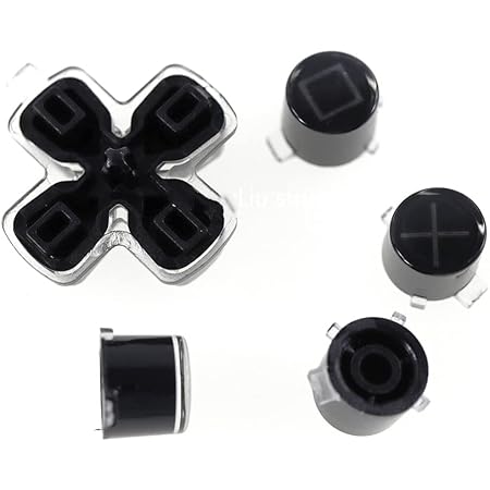 Amazon.com: Crystal Key Button D-pad Key ABXY Function Buttons for PS5 ...
