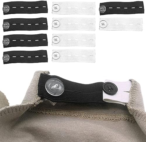 POHOVE 10 Pcs Elastic Waist Extenders,Adjustable Waist Extender ...