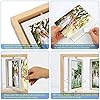Amazon.com - ZEEYUAN 4x6 Rotating Picture Frame Rustic Double Side ...
