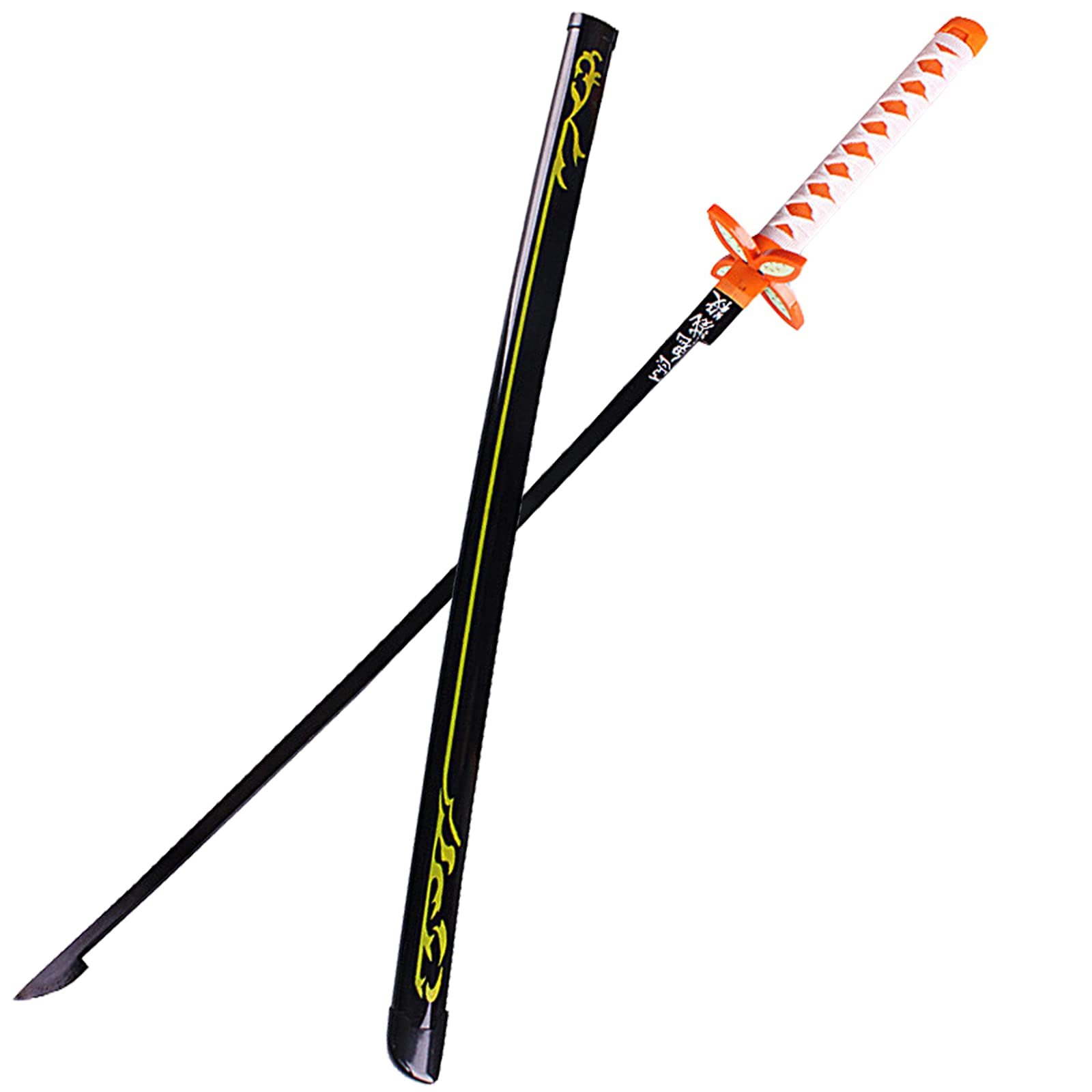 Buy Katana Demon Slayer Cos Wooden Kochou Shinobu Prop Weapon Model ...