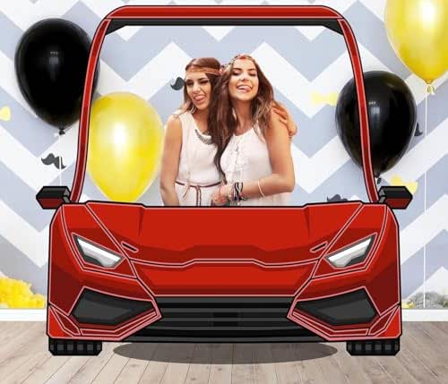 Amazon.com: Red Lambo Car Photo Prop, Vehicle Theme, Photo Booth Selfie ...