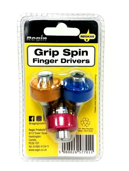 Regin Grip Spin Finger Screwdriver Set of 3 Pack Perfect for Tight ...