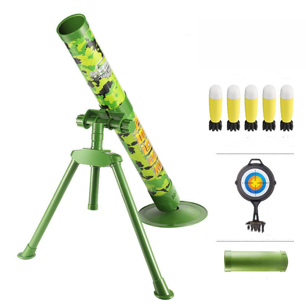 Mortar Launcher Playset for Kids 6-12 Years Old, Soft Foam Rocket Kids ...
