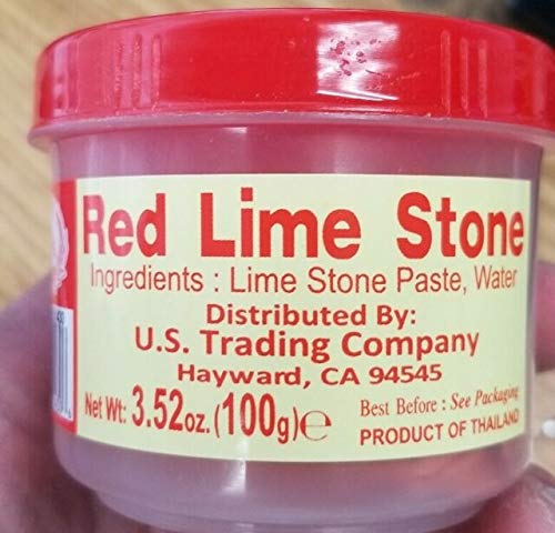 Amazon.com : Red Lime Stone - Vôi Đỏ 3.52 oz (1 pack) : Grocery ...