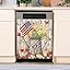 Amazon.com: Vintage Wooden Floral Dishwasher Magnet Cover,Flower Carved ...