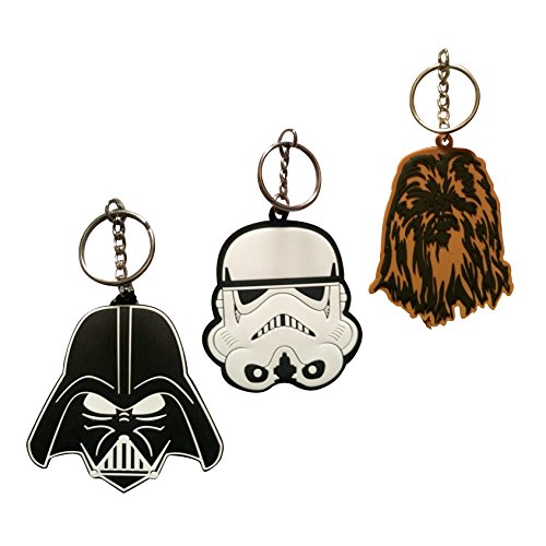 Total 3 ct Star Wars Rubber Keychains for Birthday Gifts or Party ...