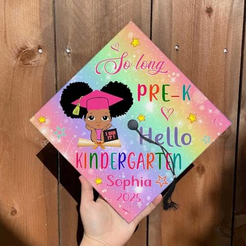 Amazon.com: Personalized Kindergarten Graduation Cap Topper, Next Stop ...