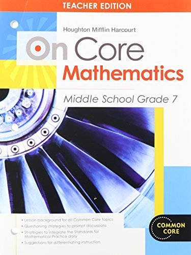 Houghton Mifflin Harcourt On Core Mathematics: Teacher's Guide Grade 7 ...