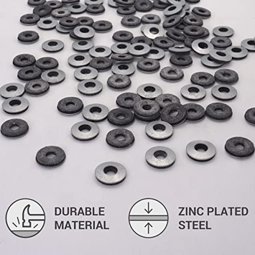 SKIR’CO (Pack of 200 pcs) Zinc Plated M16 Washers With EPDM Rubber ...
