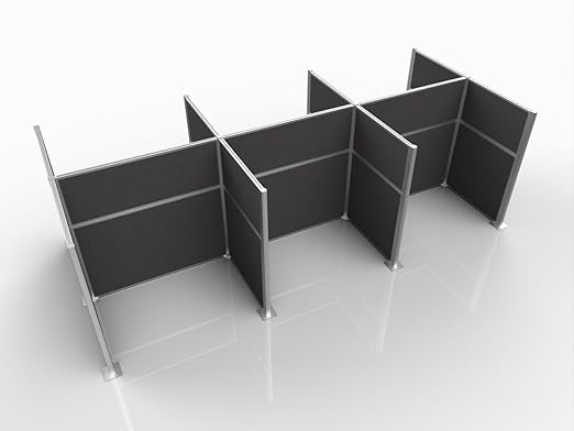 Amazon.com: Versare Hush Panel Cubicle Kit | Workstation Partition ...