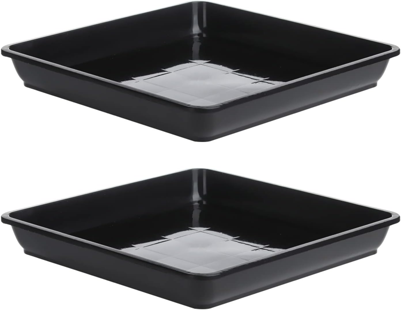 Amazon.com: hokojix Plastic Flower Drip Trays 2pcs Square Succulent ted ...