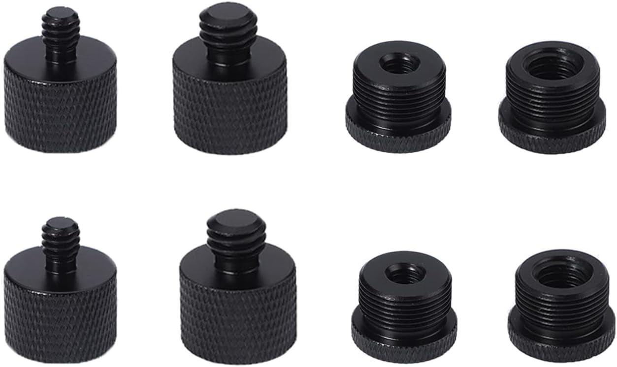 Amazon.com: 8pcs Mic Stand Adapter 5/8 to 1/4 Adapter and 5/8 to 3/8 ...
