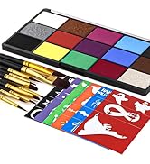 Amazon.com : 15 Color Face Paint Kit, Professional Face Painting Kit ...