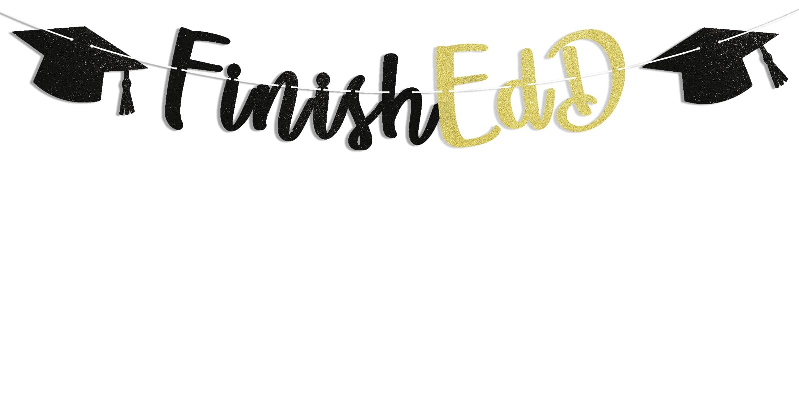 Amazon.com: FinishEd.D Banner - Graduation Decorations for EdD, I'm ...