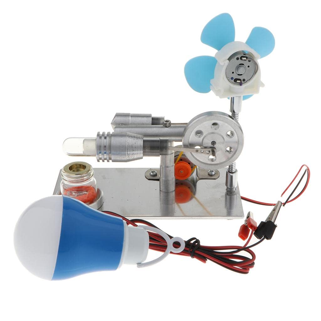 Buy Aswadh Physical Motor Power Flywheel Fanner Rotating, LED Light ...