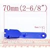 CKB Ltd 200 x Blue Plastic Crocodile Clips for ID Badge Holders Strap ...