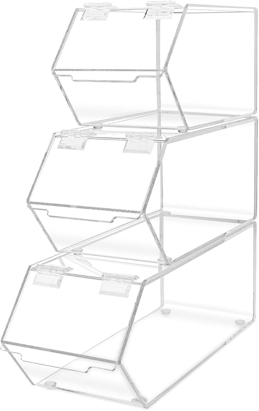 Amazon.com - Marketing Holders Stackable Candy Bins 3 Piece Small ...