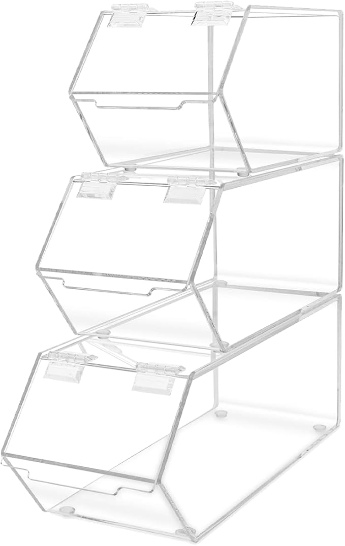 Amazon.com - Marketing Holders Stackable Candy Bins 3 Piece Small ...