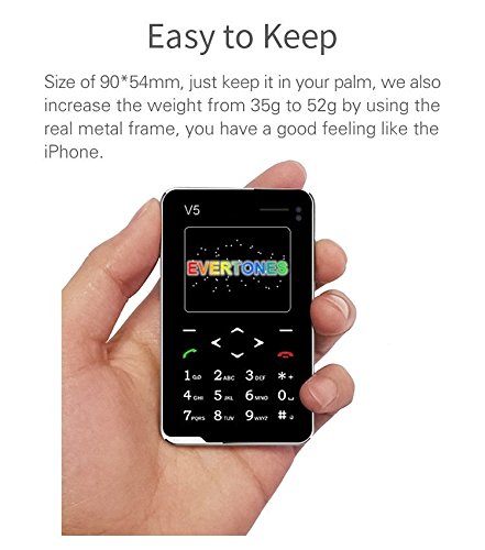 New Item Ultra Thin AIEK V5 Card Mobile Phone Pocket Mini Phone Touch ...