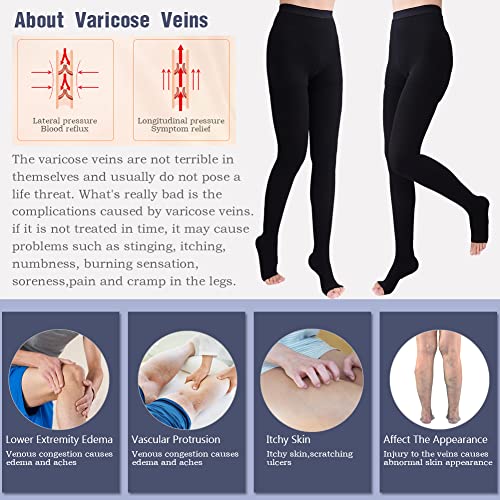 Snapklik.com : Medical Compression Leggings For Women 20-30 Mmhg ...