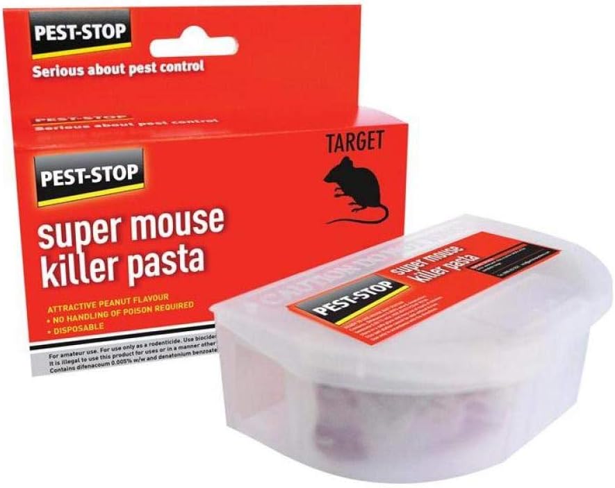 Pest-Stop Pre-Baited Mouse Station - Single Feed Mice Control - Fast ...