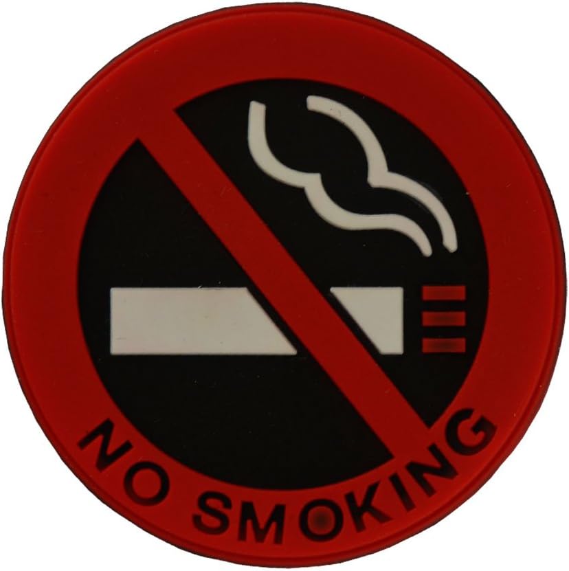 Amazon.com: Befull 3PCS Rubber No Smoking Car Vehicle Decal Signs ...