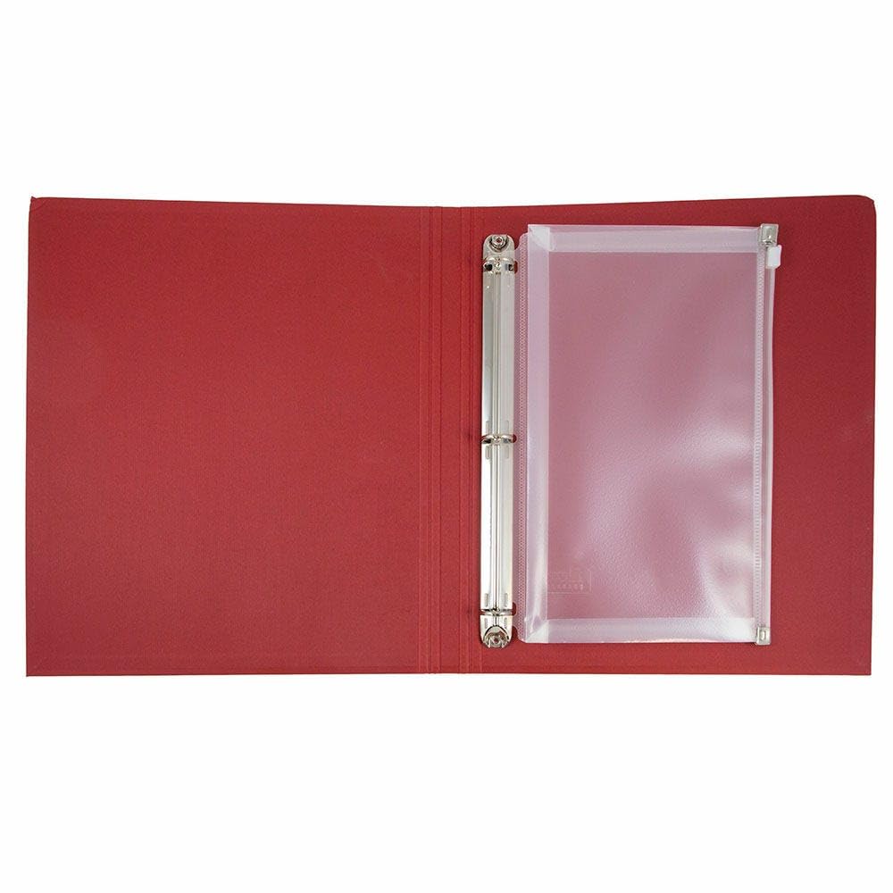 Snapklik.com : JAM PAPER Plastic 3 Hole Punch Binder Envelopes