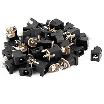 KTM Healthcare® 45pcs 180 Degrees 3 Terminals DC Power Socket PCB Mount ...