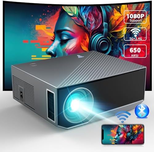 Projecteur avec WiFi et Bluetooth, Mini projecteurs Portables ...