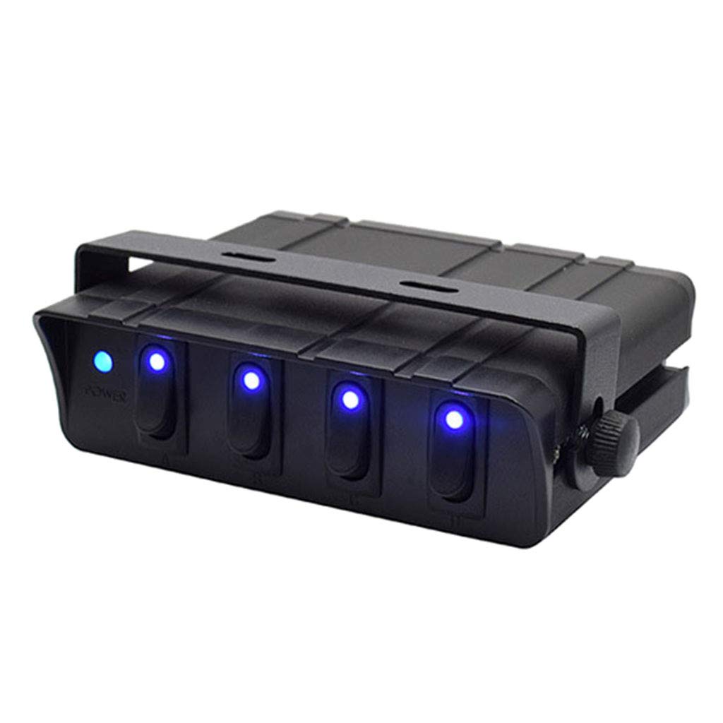 Trendy Retail® On/Off Rocker Toggle Switch Panel Box 4/6 Gang 12V ...