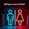 Restroom Neon Sign for Wall Decor, Toilet LED Business Neon Signs ...