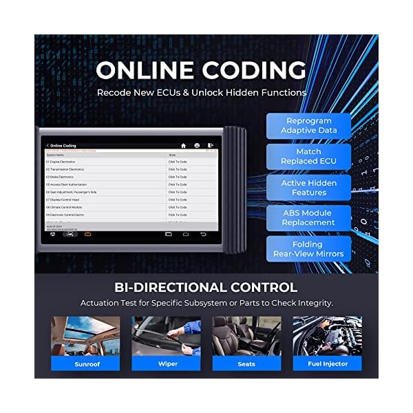 TOPDON Phoenix Pro ECU/ECM Programming Scan Tool, Bi-Directional Control, All System Diagnostic ...