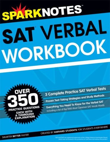SAT Verbal Workbook (SparkNotes Test Prep): SparkNotes: 9781586639570 ...