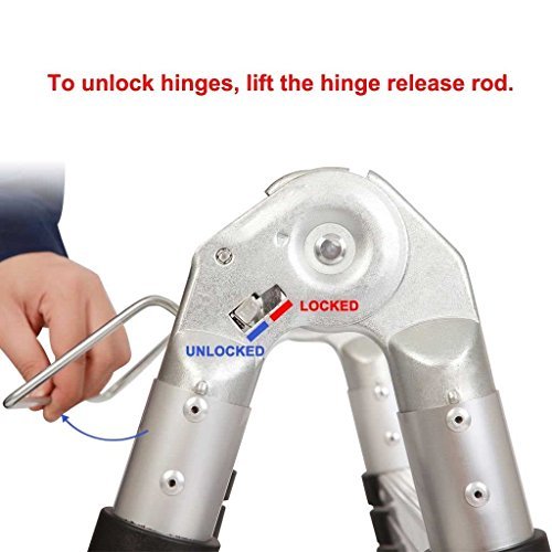 AutoBaBa Multi-Purpose 3.8M Aluminium Portable Telescopic Ladder DIY ...