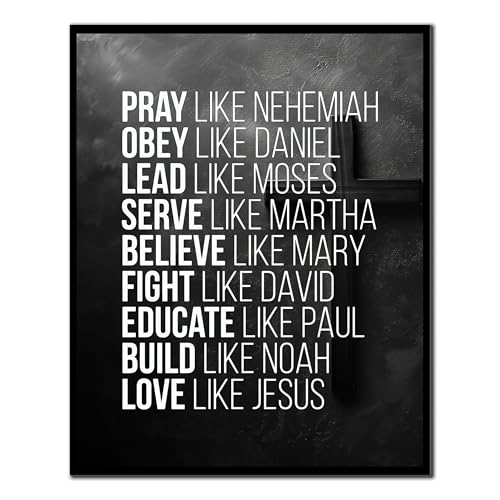 Amazon.com: Christian Wall Art - Inspirational Religious Home Decor ...