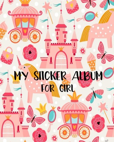 Amazon.com: My Sticker Album For Girls: Blank Sticker Book, A Large ...