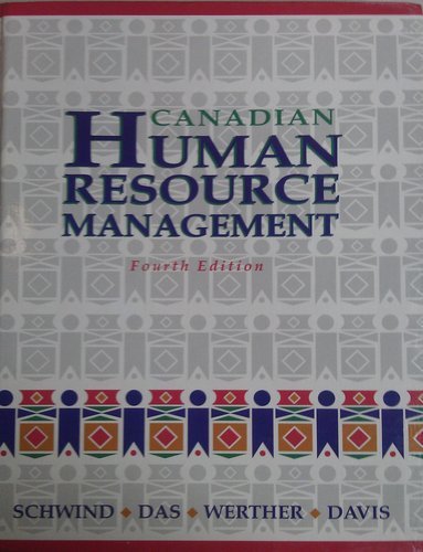 Canadian Human Resource Management Fourth Edition: Dr. Hermann F ...