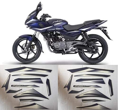 Buy ZENLO Bajaj Pulsar 220F Sticker & Decal for Bike_Blue_Silver Online ...