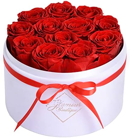 Amazon.com: Preserved Rose In a Box, Real Forever Fresh Flower Gift for ...