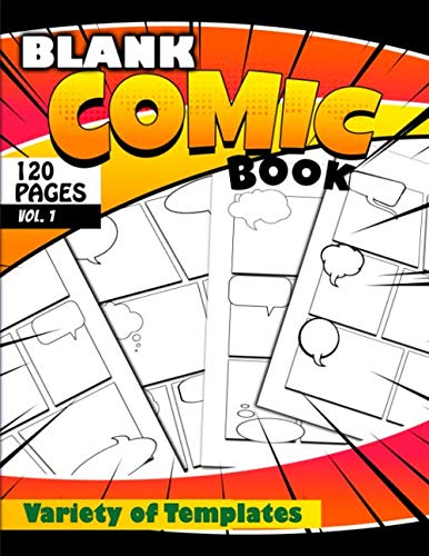 Blank Comic Book: Draw Your Own Story and Comics / Amazing 8.5 " x 11 ...