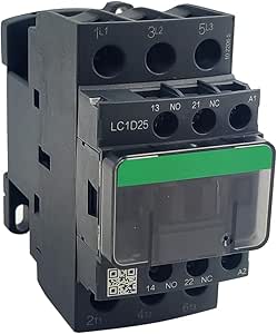 Amazon.com: LC1D25M7 AC electric magnetic Contactor 3P 3NO LC1-D25M7 ...