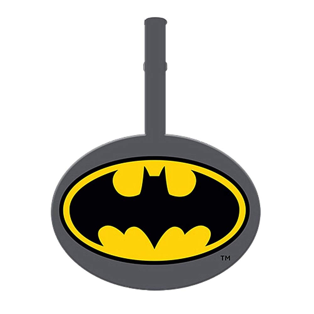 Buy Genuine DC Comics Classic Batman Logo PVC Rubber Luggage Tag Travel ...