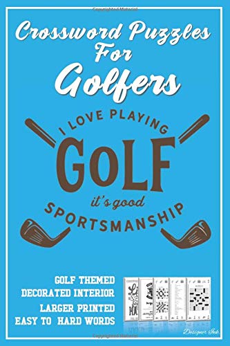 Crossword Puzzles for Golfers: Golf Themed Sport Art Interior with ...