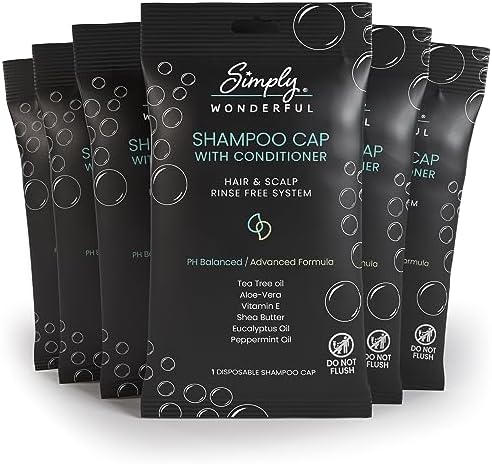 Amazon.com: Simply Wonderful Shampoo Caps No Rinse with Conditioner for ...