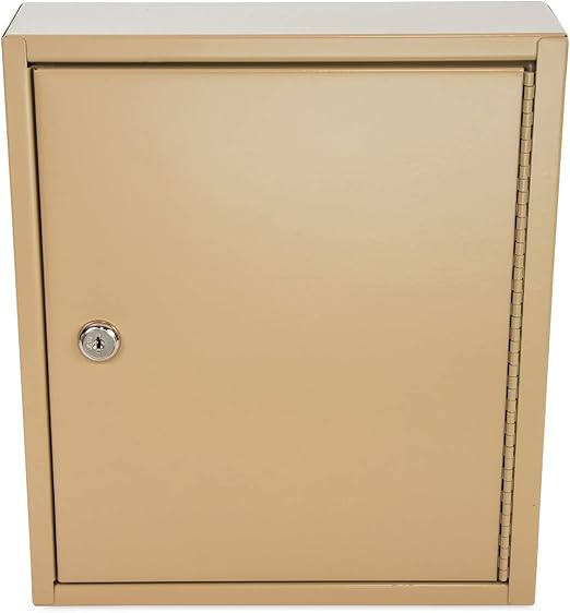Amazon.com : CONTROLTEK Key Lockable Key Cabinet, 60-Key, Metal, Sand, 10.63 x 3 x 12.13 ...